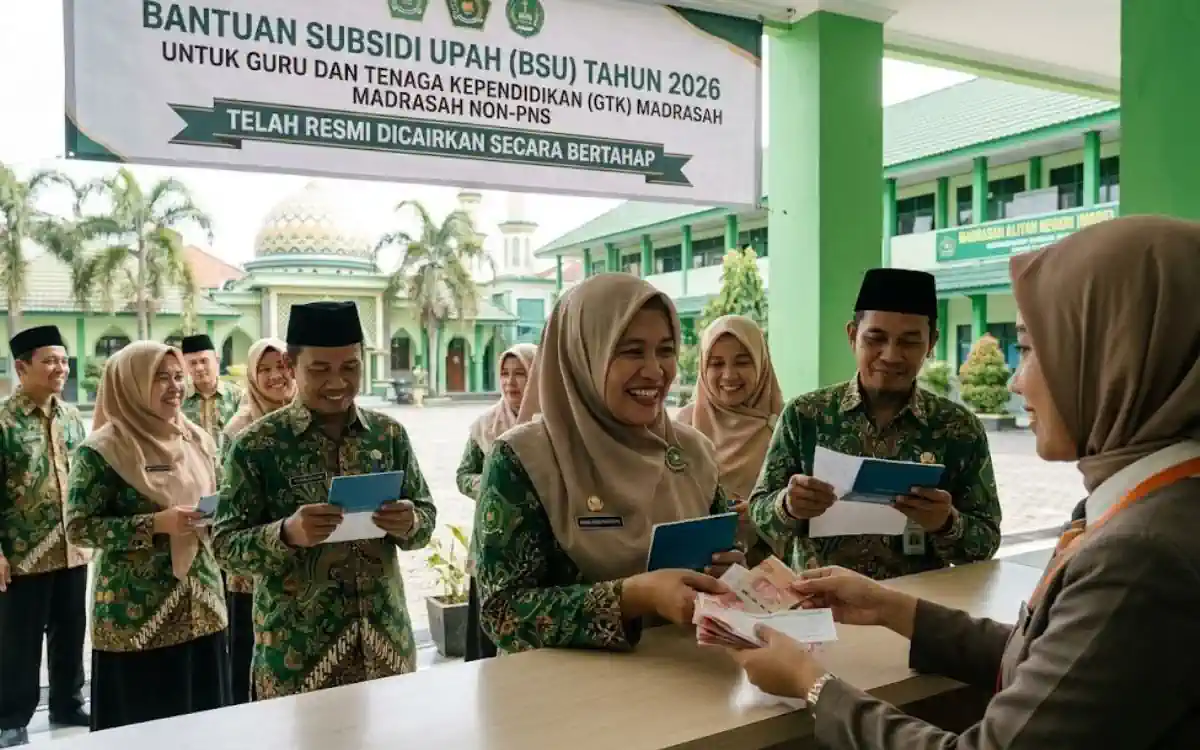 Sudah Cair! BSU Guru Madrasah Non PNS 2026, Ini Syarat, Nominal & Cek ...